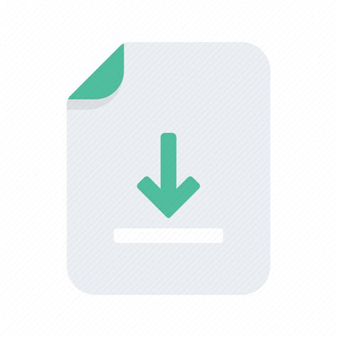 Arrow Document Down Download File Files Format Icon Download On Iconfinder