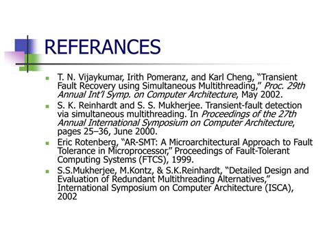 Ppt Transient Fault Detection And Recovery Via Simultaneous Multithreading Powerpoint