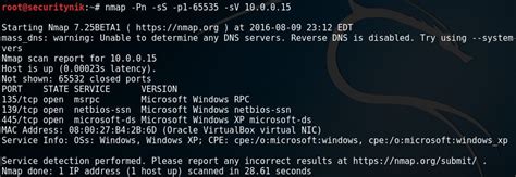 Learning By Practicing Active Nmap Vs Passive P F Information Gathering
