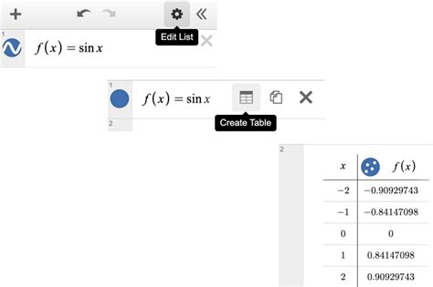 Tables Desmos Help Center