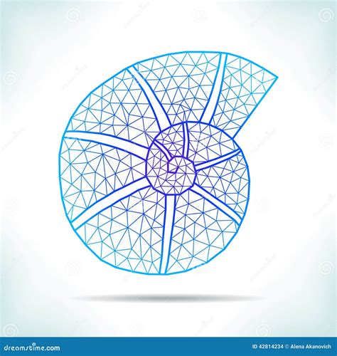 Geometric Shell Stock Vector Illustration Of Polygon 42814234 Geometric Shell Stock Vector Illustration Of Polygon 42814234