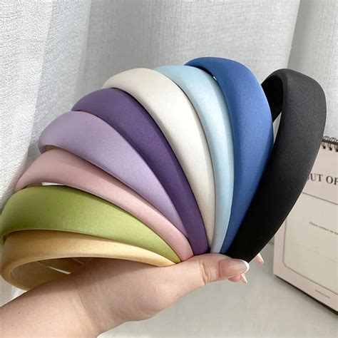 모란디 패딩 스폰지 새틴 머리띠 머리띠 장식 액세서리 헤어 액세서리 도매 Aliexpress