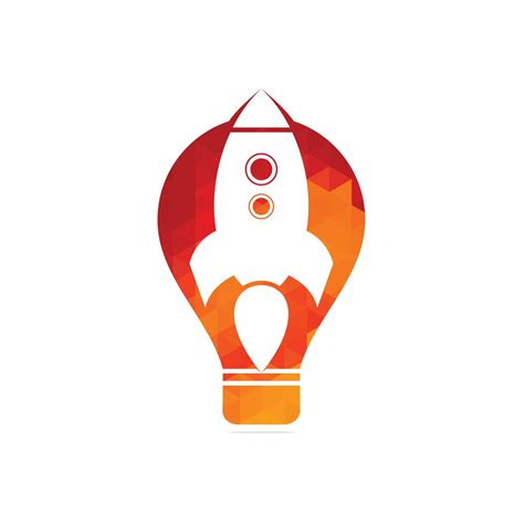 Rocket And Bulb Logo Vector Rocket Logo Minimalist Rocket 14621514