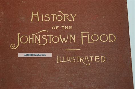 Vintage 1889 Book History Of The Johnstown Flood 459 Pg Willis Fletcher