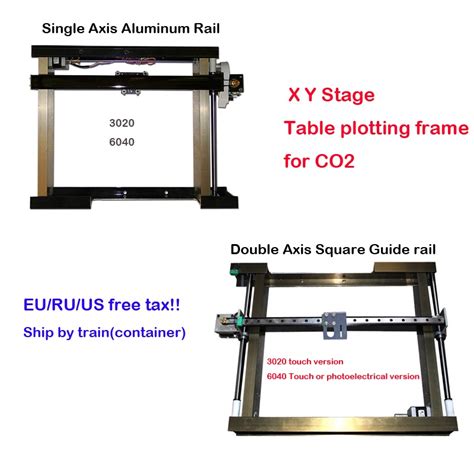 Jual Sine Single Axis Aluminum Rail And Double Axis Square Guide Rail X Y Stage Table Plotting