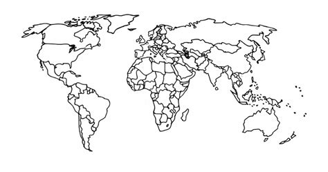 Free World Map Black And White Png Download Free World Map Black And White Png Png Images Free