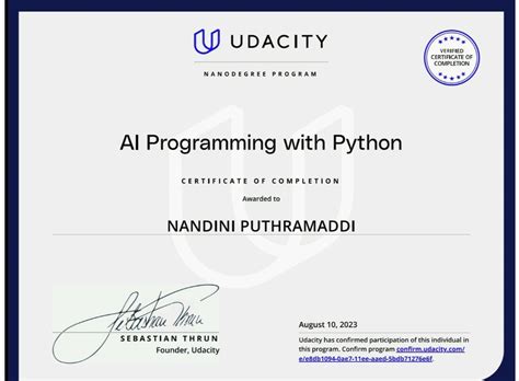 nandini puthramaddi on linkedin udacity ai aws