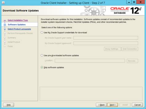 Installing Oracle Database Client