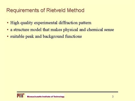 Basics Of Rietveld Refinement Scott A Speakman 13