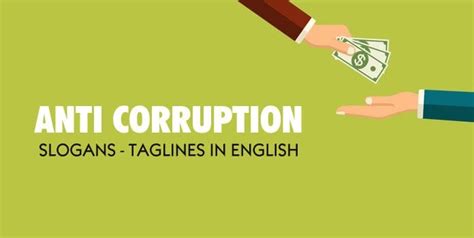 50 Catchy Anti Corruption Slogans Taglines In English