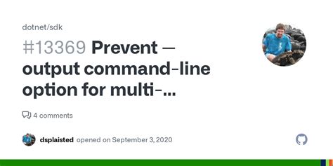 prevent output command line option for multi targeted projects