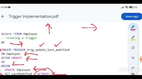 Cc 215 Database System Triggers With Implementation Youtube
