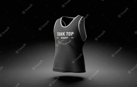 Premium Psd Sports Tank Top Mock Up Design