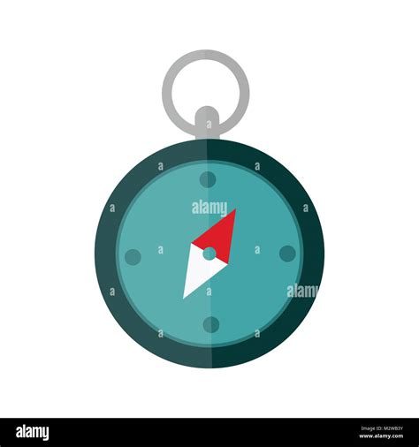 Cute Travel Compass Vector Illustration Graphic Design Stock Vector