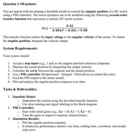Please Provide The Simulink Modelquestion 1 50