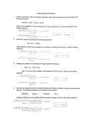Limiting Reactant Worksheet Pdf Course Hero