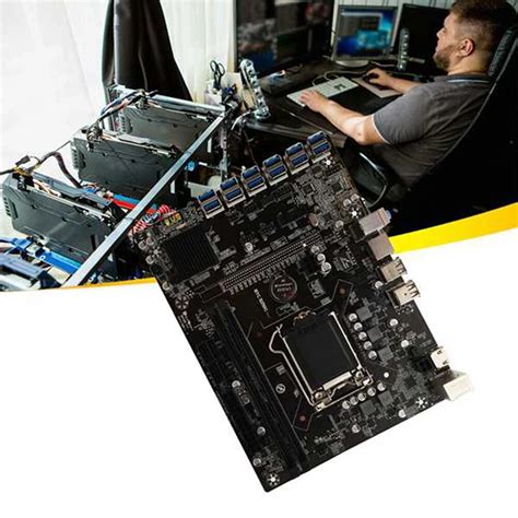 B250c Btc Mining Motherboard With G4400 Cpusata Cable Lga1151 12xpcie