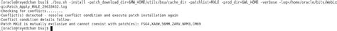 Oracle Stack Applying Weblogic Patch Set Update