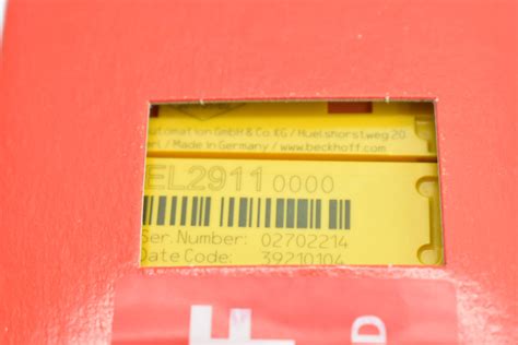 Beckhoff Ethercat Klemme El2911