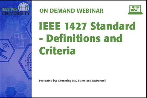 Tutorial Ieee 1427 Standard Definitions And Criteria Ieee Resource