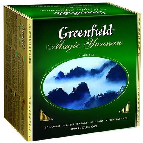 Купить Чай черный Greenfield Magic Yunnan 100 пакетиков по супер цене в ...