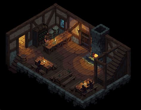 Cozy Medieval Inn Animation From The Iron Oath Our Turn Based Tactical