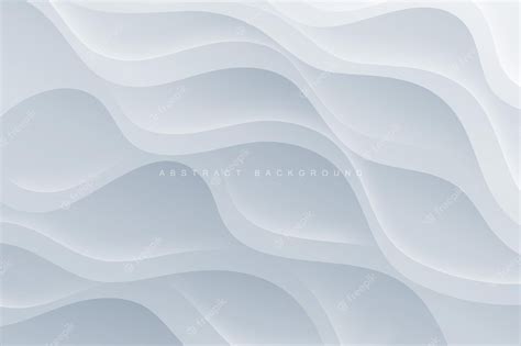 Premium Vector Realistic Gray Gradation 3d Wave Abstract Background