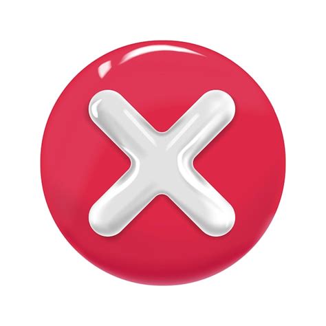 Premium Vector 3d Plastic Cross On Red Round Background Prohibition