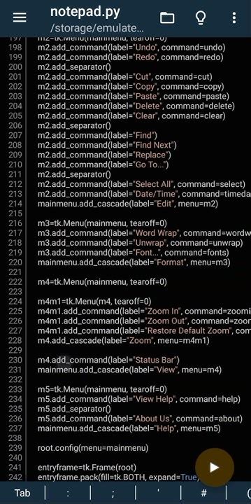 Notepad Gui Using Python Tkinter Youtube