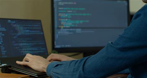 Closeup Coding On Screen Man Hands Coding Stock Footage Sbv 338374762 Storyblocks