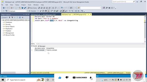 Sql Tutorial 36 Stuffreplacesubstring Functions Tamil Youtube