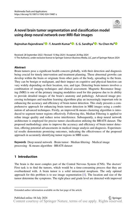 A Novel Brain Tumor Segmentation And Classification Model Using Deep Neural Network Over Mri