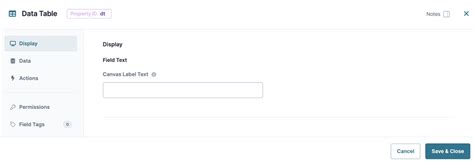 data table component