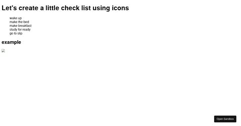 Create Check Box List Using Codesandbox