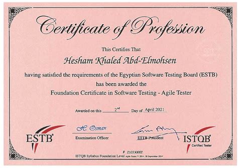 Hesham Khaled On Linkedin Istqb Agiletester Testautomation