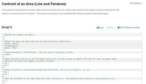 Solved Centroid Of An Area Line And Parabola This