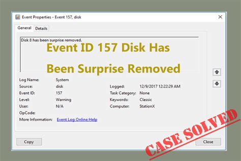 Event Id 157 Disk Has Been Surprise Removed Fix It Now