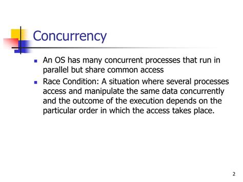 Ppt Chapter 6 Concurrency Mutual Exclusion And Synchronization