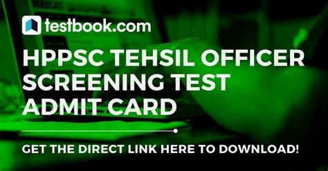 HPPSC Tehsil Welfare Officer Screening Test Admit Card Released