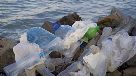 Plastic Pollution In Ocean Environmental Stock Footage SBV 331572143