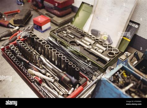 Various Tools In Toolbox Stock Photo Alamy