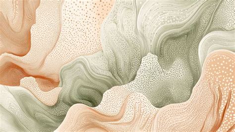 Abstract Wavy Design In Soft Colors With Dotted Textures Stock Illustration Illustration Of
