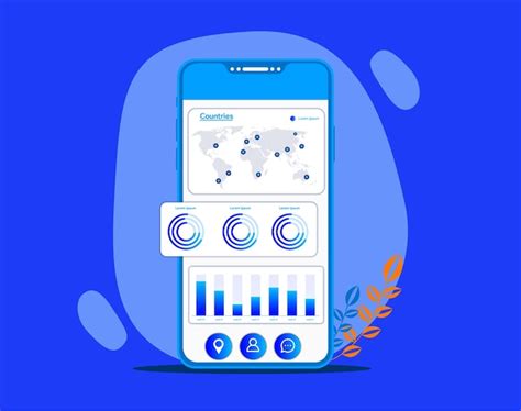 Modelo de painel de usuário de painel de vetor vactor ui elementos ux vactor analytics Vetor