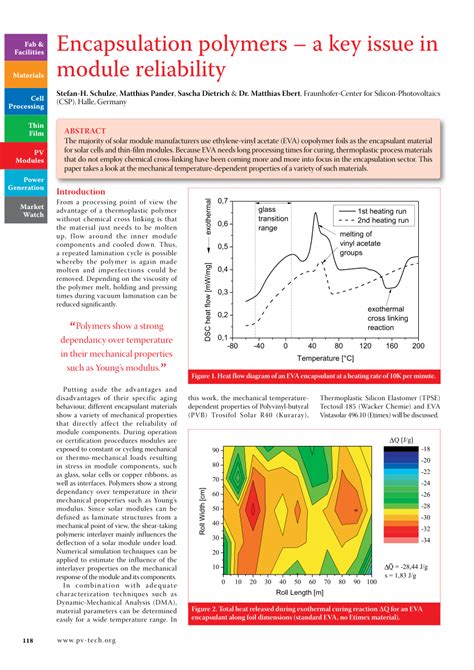 pdf encapsulation polymers a key issue in module reliability