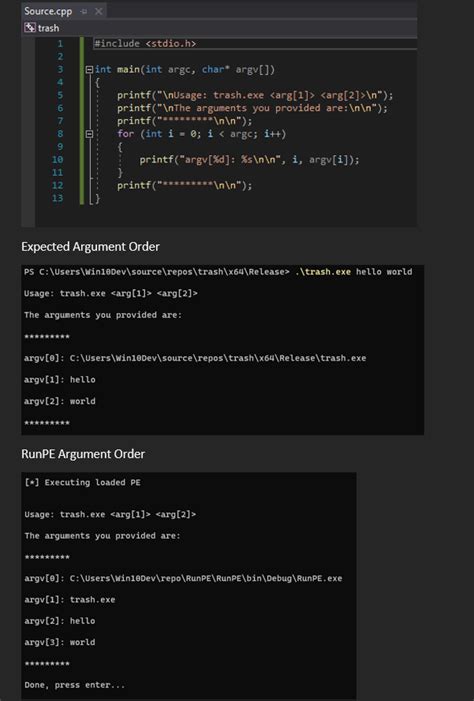 Arguments Do Not Get Passed Issue 11 Nettitude RunPE GitHub
