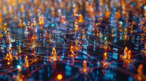 Interconnected Figures Illustrating Corporate Communication Complexity In Social Media Marketing