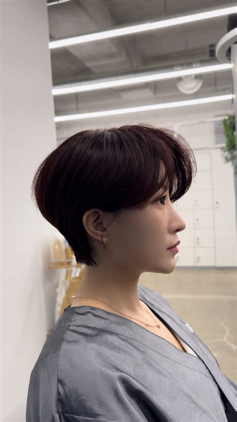 그라츠헤어 대표원장 김태풍 여자숏컷 숏컷 디스커넥션 커트는 가벼운 뒷머리를 만든다 Disconnecting The Nape To Remove Weight