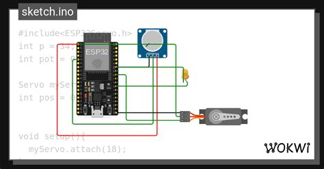 Potentiometer Led Wokwi Esp32 Stm32 Arduino Simulator