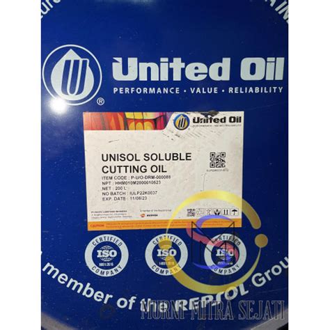 Jual United Oli Bor Cutting Oil Dromus Potong Unisol Soluble Eceran 1 L