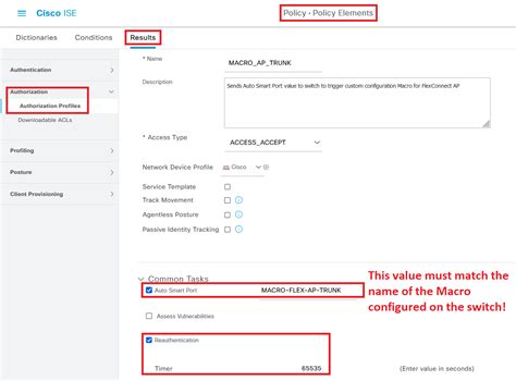 Cisco Ise Flexconnect Access Point Auto Smartport Trunk Via Macro Configuration — Wires And Wifi